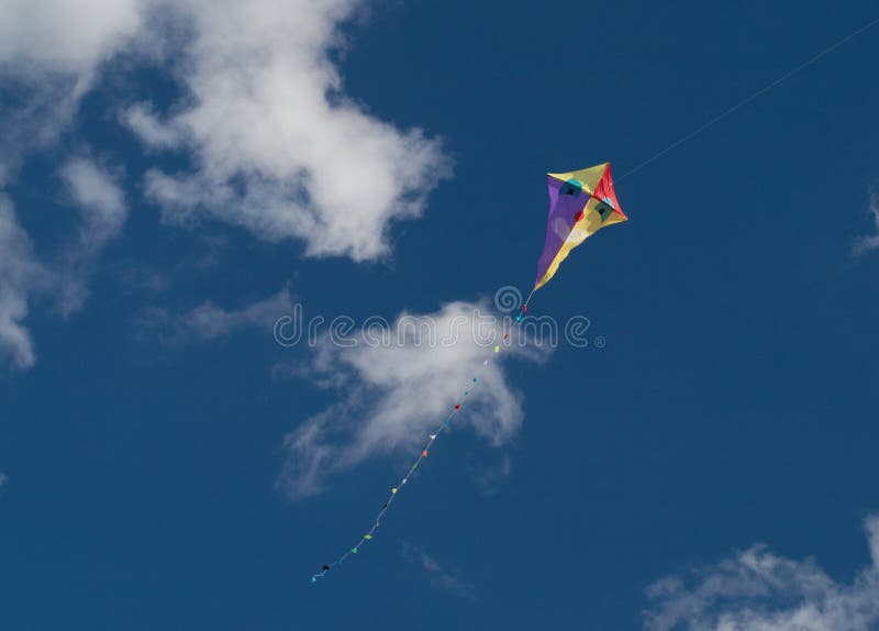Colorful ship kite. stock image. Image of freedom, beach - 6073953