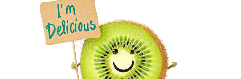 Smiling Kiwi with a Panel, AI Generated Stock Illustration ...