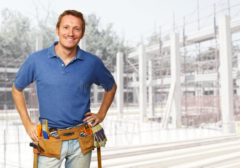 Smiling labor stock photo. Image of casual, handyman - 25988574