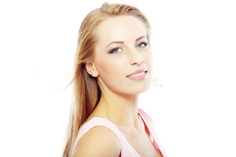 Smiling lady stock image. Image of happy, girl, healthy - 12286245