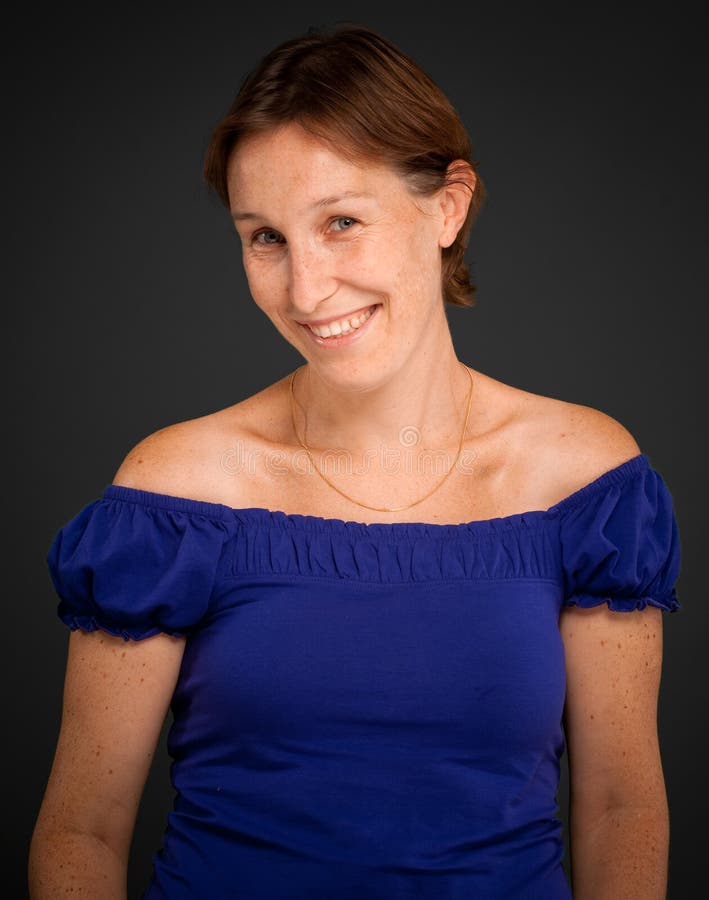 Smiling lady stock image. Image of female, hair, smiling - 24275353