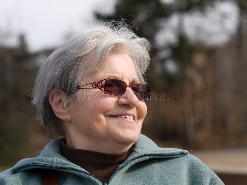 Smiling lady stock image. Image of hair, pensioner, laugh - 24918793