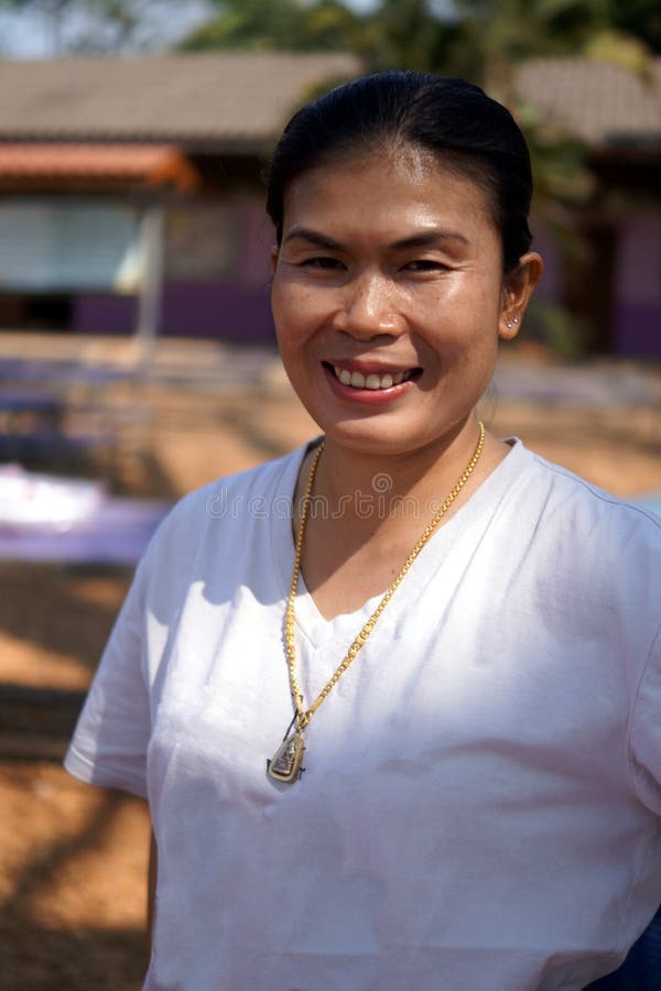 Smiling lady stock image. Image of portrait, women, relaxation - 46700681