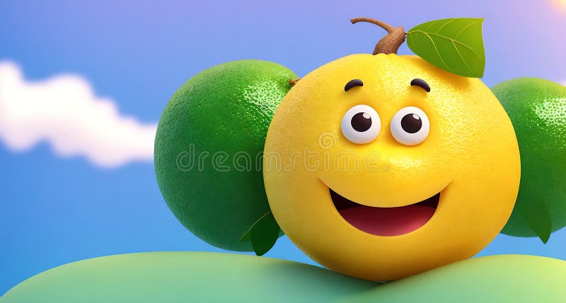 Smiling Lemon Slice in a Jug of Water with Cucumbers Stock Photo ...