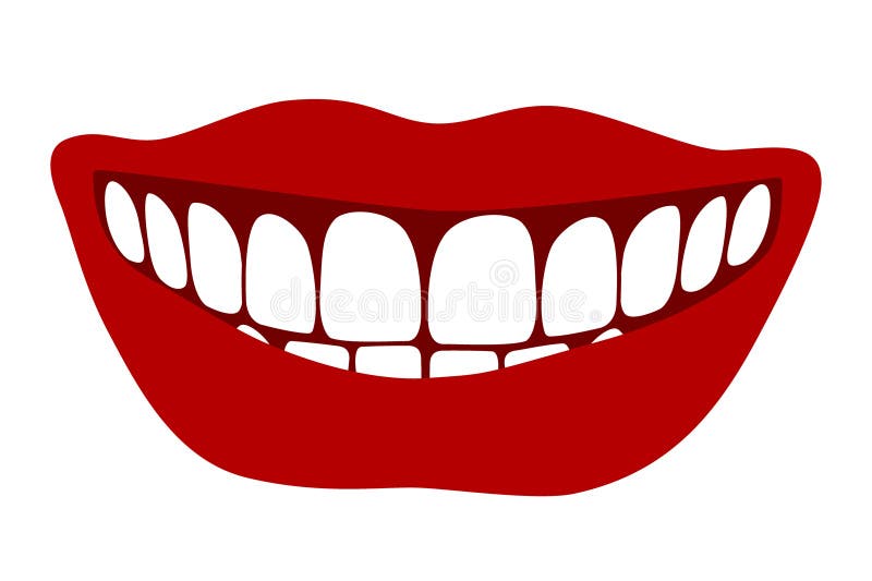 Smiling lips illustration stock vector. Illustration of laugh - 269520563