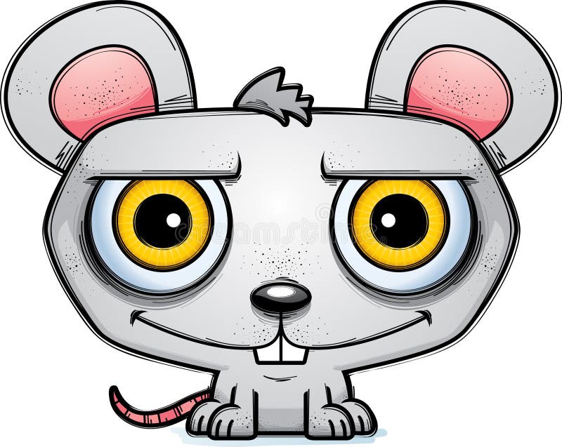 Smiling Little Cartoon Mouse Stock Vector - Illustration of animal ...