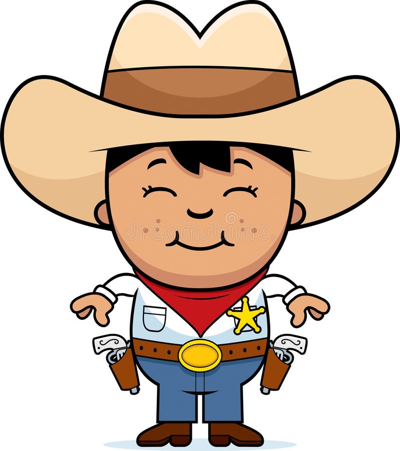 Smiling Little Cowboy Stock Vector - Image: 47525868