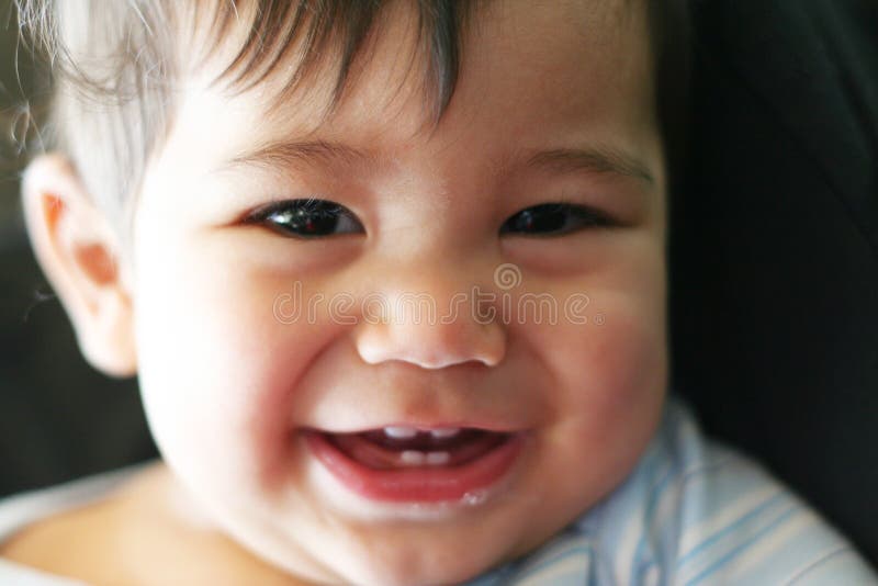 Smile baby boy with tooth stock photo. Image of children - 1690796