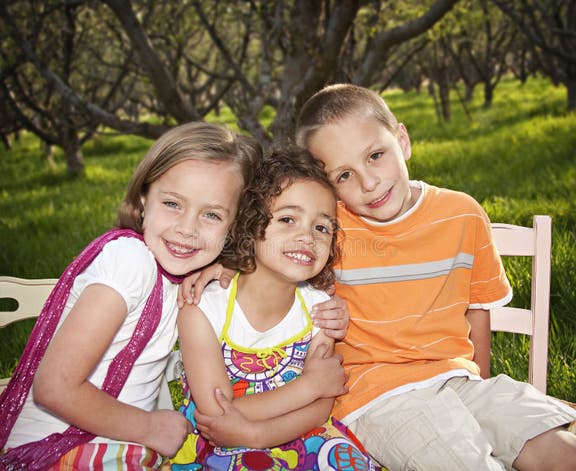 Smiling little kids stock photo. Image of close, children - 14019600