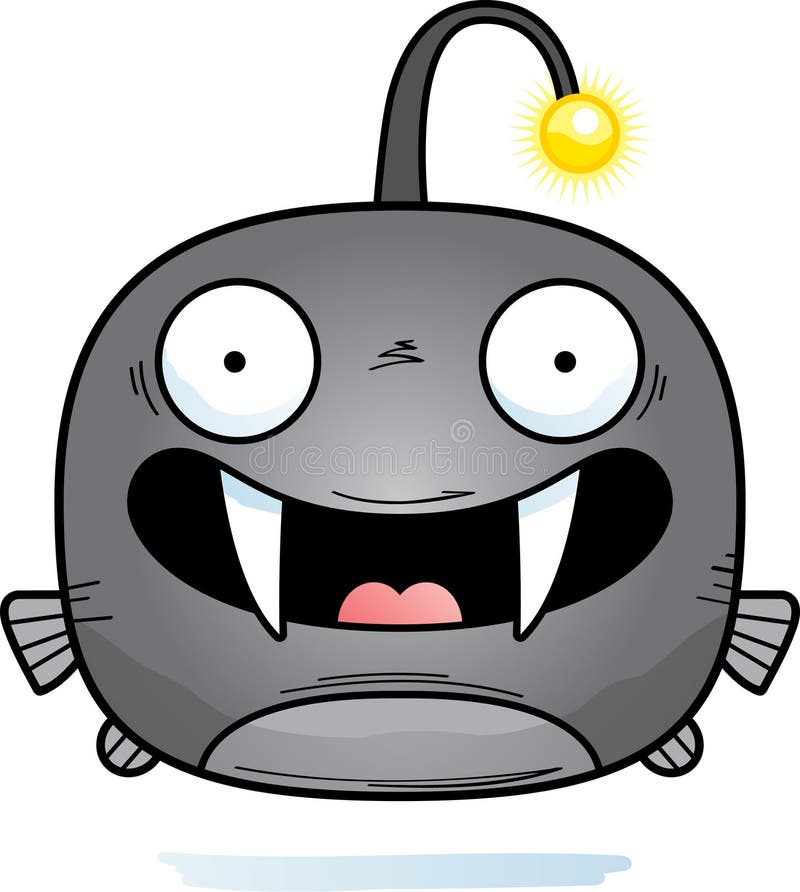 Smiling Little Viperfish stock vector. Illustration of grinning - 115806000