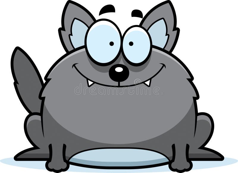 Smiling Little Wolf stock vector. Illustration of grinning - 47477106