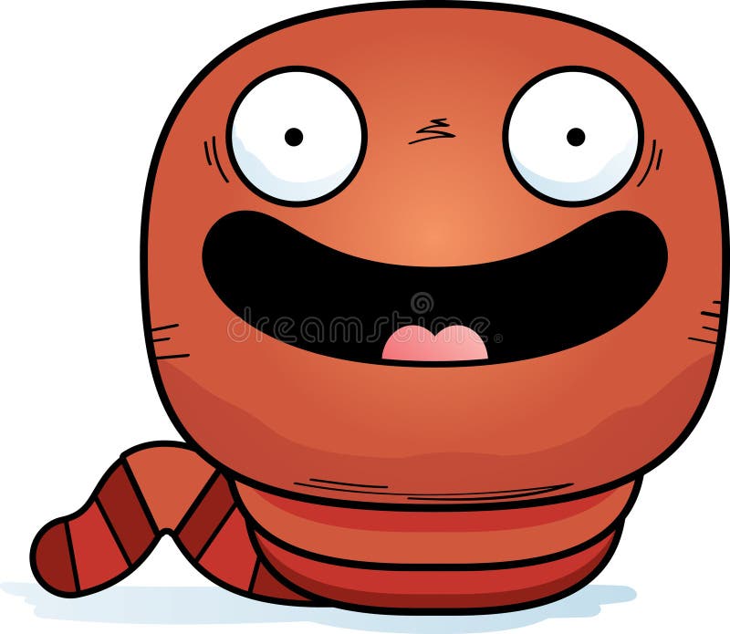 Smiling Little Worm stock vector. Illustration of worm - 115895808