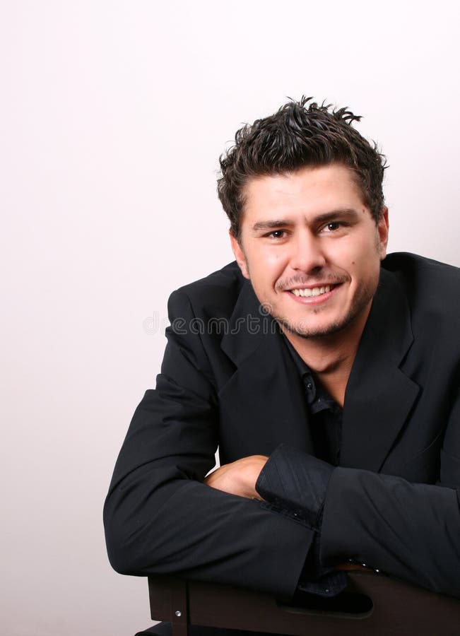 Smiling Male Model stock photo. Image of fashion, kind - 5713408