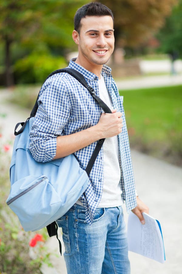 Smiling male student stock image. Image of happy, people - 48360009