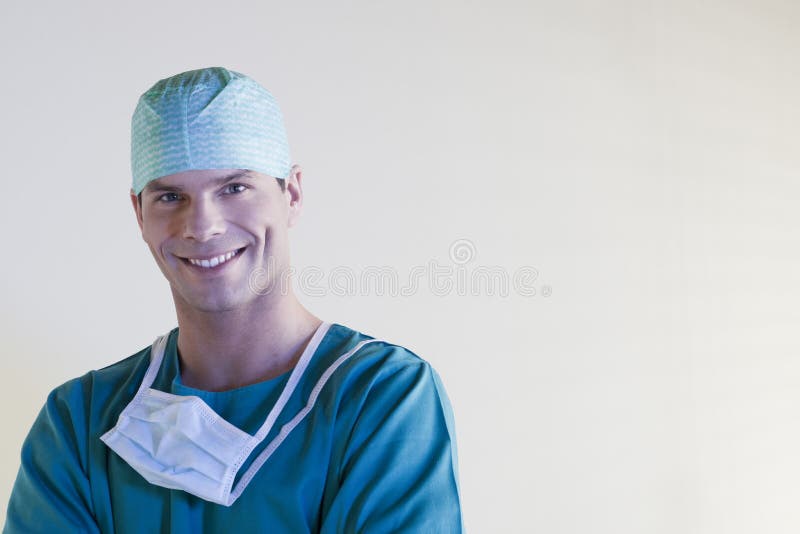 Smiling male surgeon stock image. Image of caucasian - 14951365