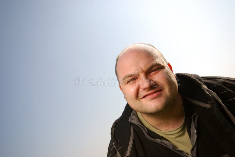 Smiling man stock image. Image of aged, cloudless, caucasian - 13285439