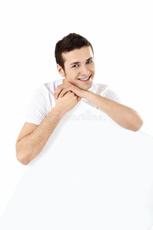 The smiling man stock photo. Image of thinking, plank - 13348218