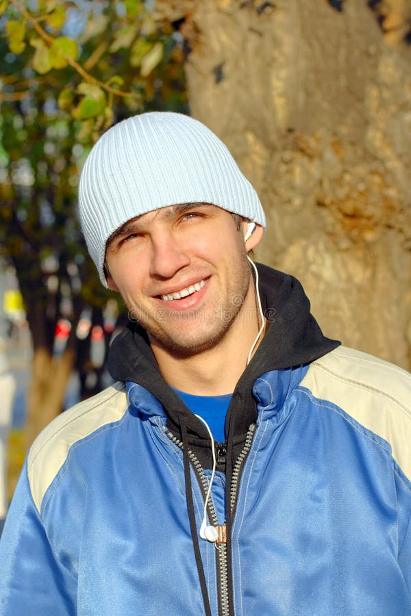 Smiling man stock photo. Image of casual, fall, single - 3624464