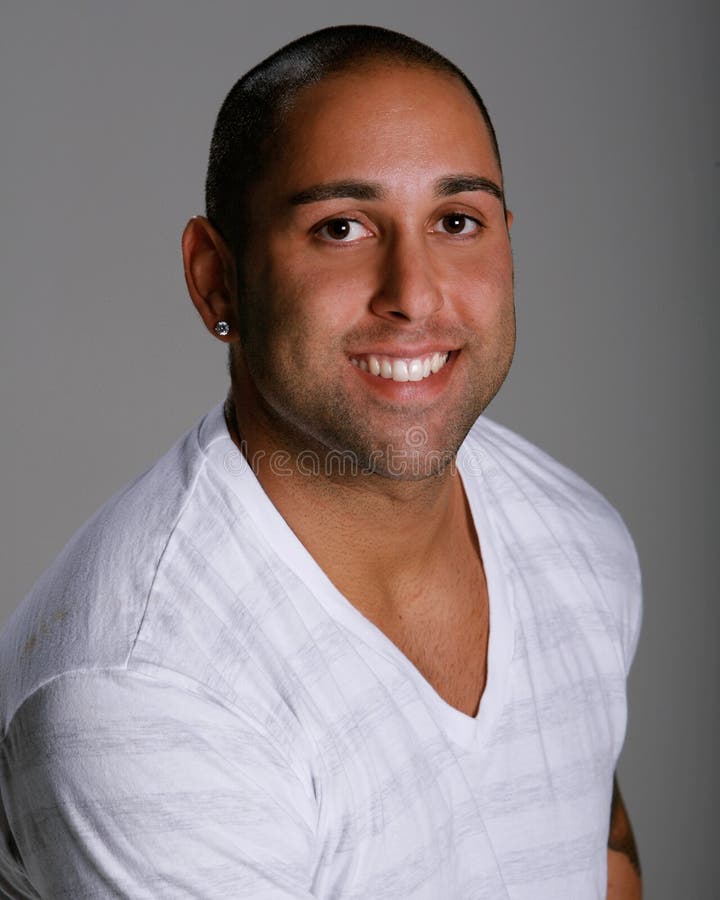 Smiling Man stock image. Image of happiness, shaved, happy - 5068763