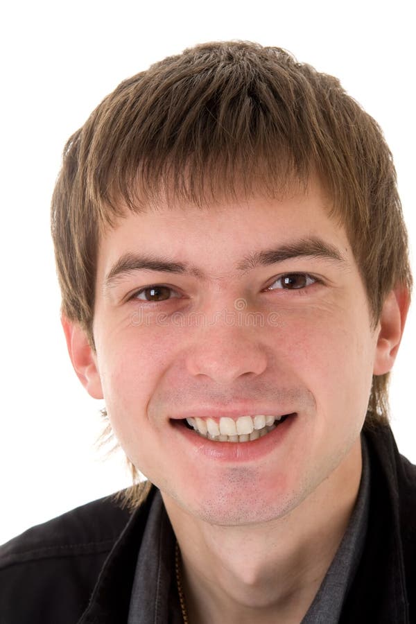 Smiling man stock photo. Image of eyes, white, human, hair - 6677922