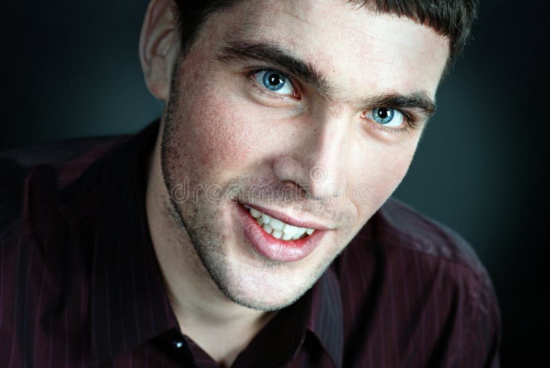 Smiling man stock image. Image of portrait, cheerful, urban - 7914263