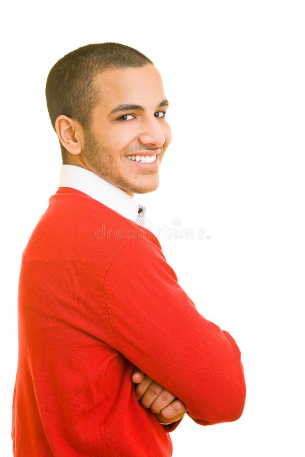 Smiling man stock photo. Image of satisfaction, beauty - 9255716
