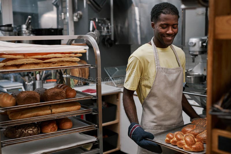 Man Working in Bakery stock photo. Image of occupation - 268108132