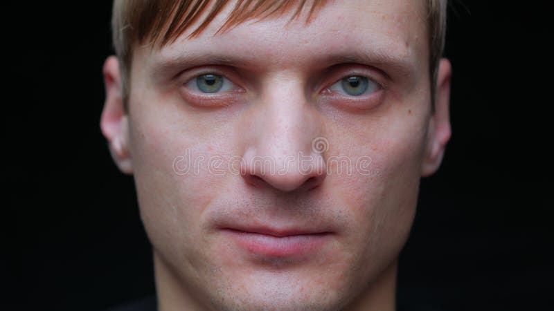 Smiling Man Face Close Up stock video. Video of adult - 237845003