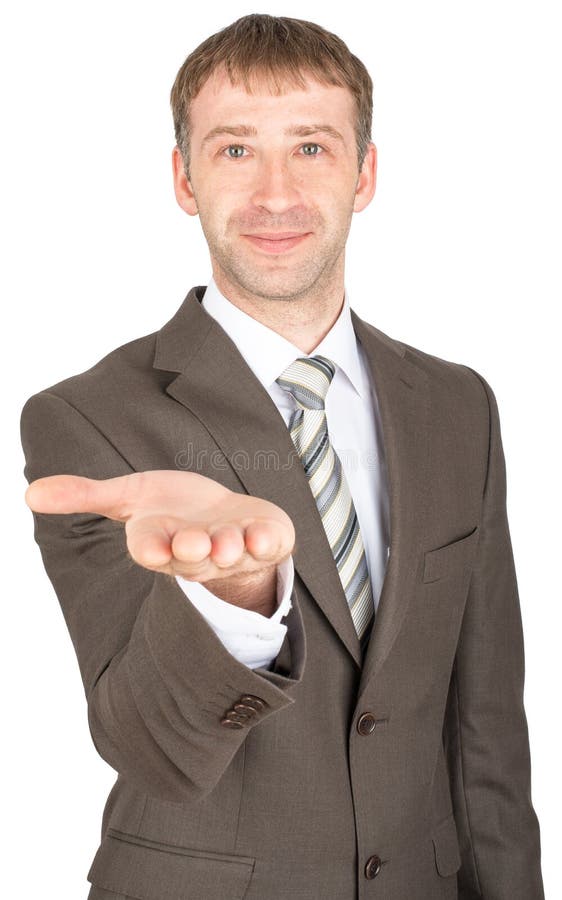 Smiling man giving hand stock photo. Image of executive - 71847968