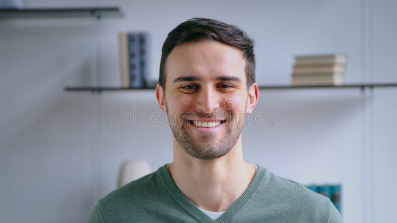 Smiling Man Looking at Camera in Office Stock Photo - Image of ...