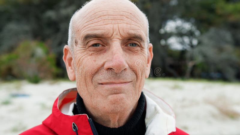 Smiling Man Looking Past the Camera Stock Image - Image of portrait ...