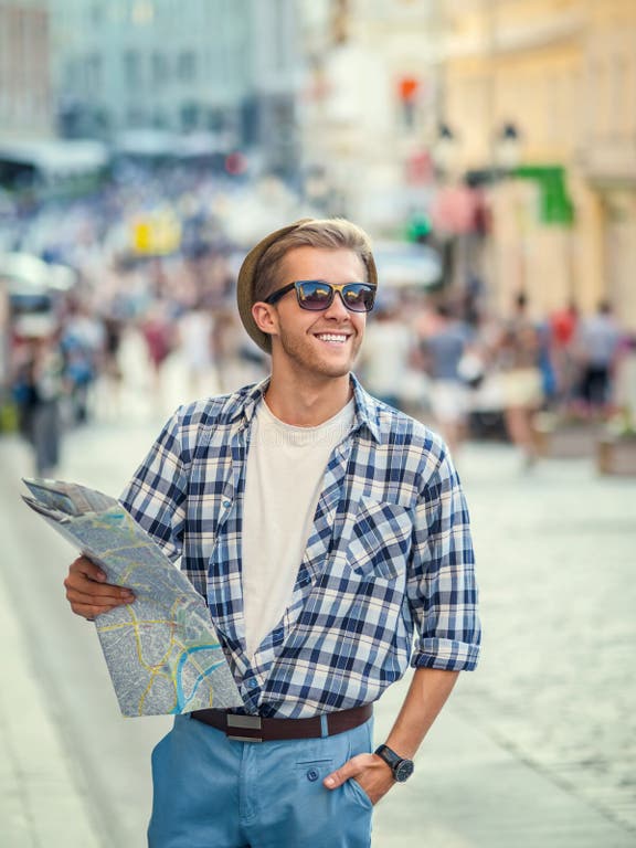 Smiling man stock image. Image of beauty, person, tourism - 52007785