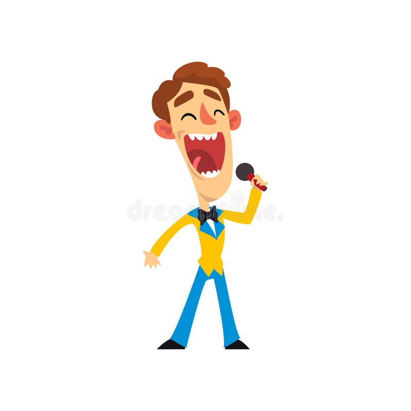 Cartoon Host Emcee Microphone Stock Illustrations – 26 Cartoon Host ...