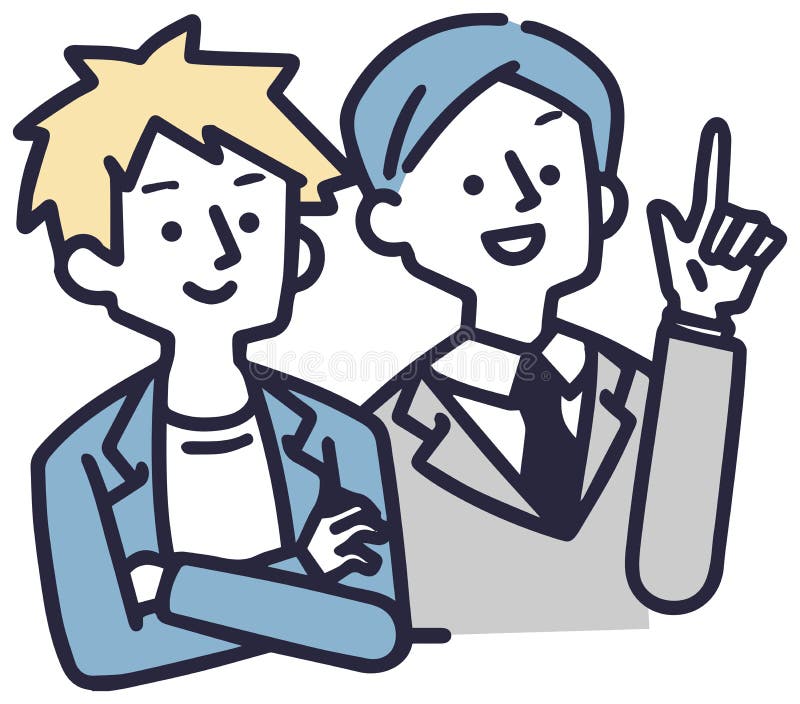 Smiling Man Simple Illustration Stock Vector - Illustration of body ...