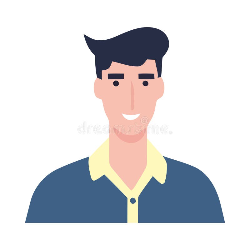 Smiling Man Symbolizes Success Character Stock Vector - Illustration of ...