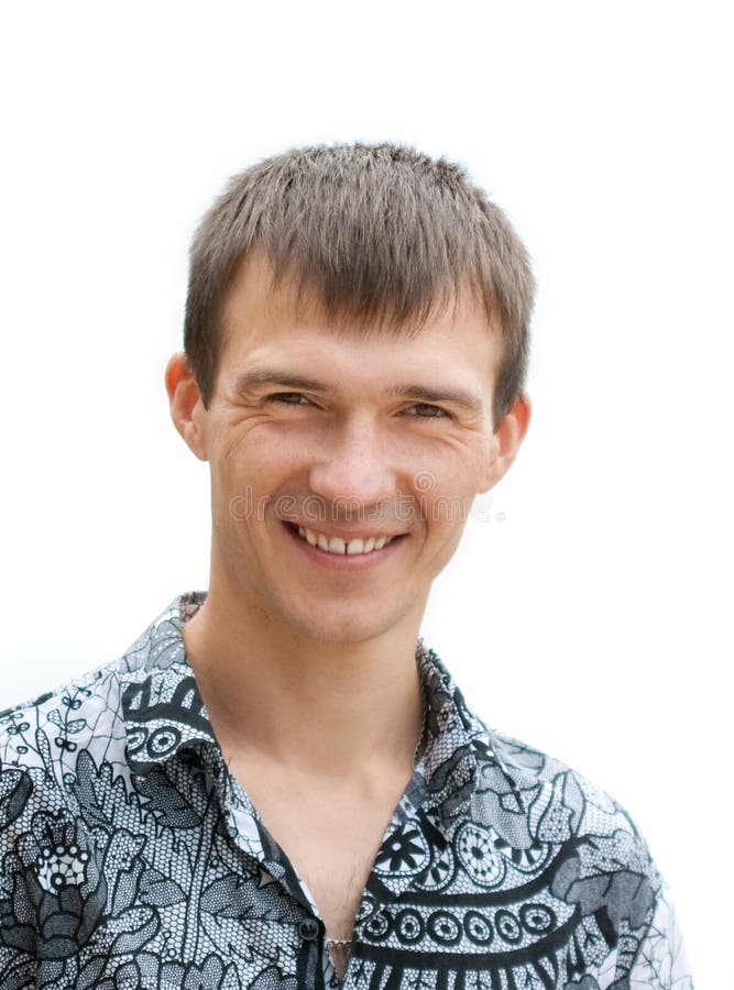 Smiling Man of Thirty Years Old Stock Photo - Image of people, cheerful ...