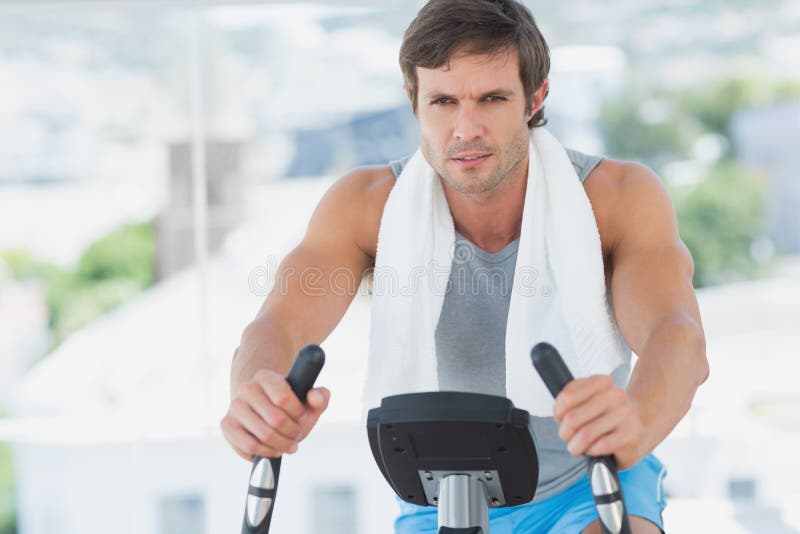 Fit people in a spin class stock image. Image of physical - 60908831