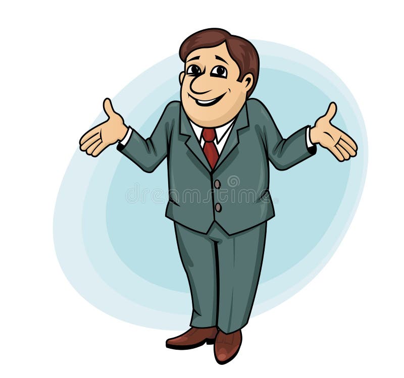 Smiling manager stock vector. Illustration of cheerful - 46018775