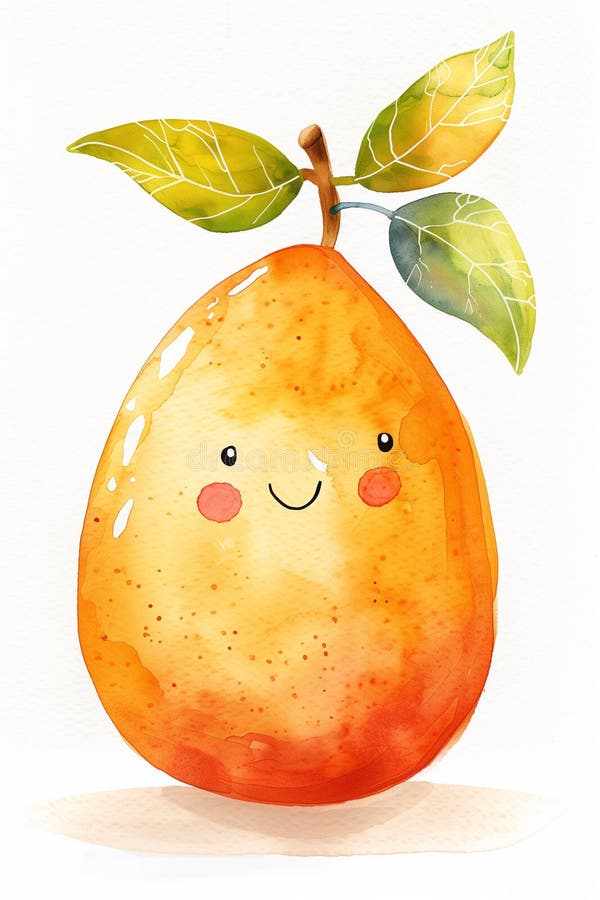 Smiling Mango Character. AI Generated. Stock Illustration ...