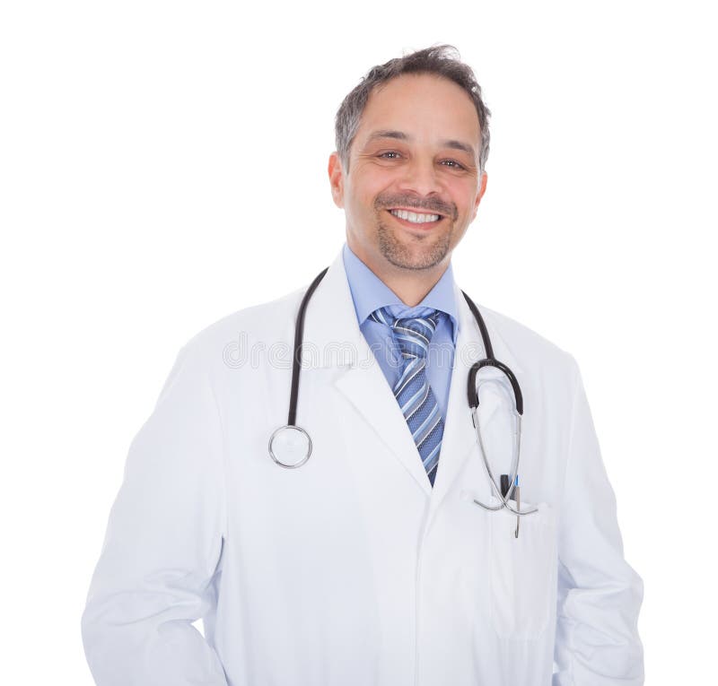 Smiling Medical Doctor Man with Stethoscope Stock Image - Image of ...