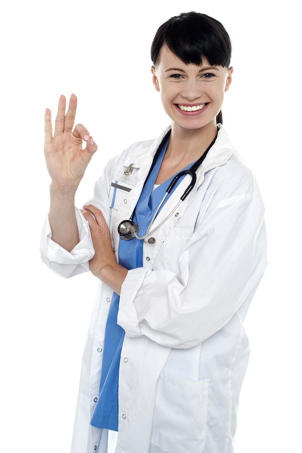 Practitioner Showing Patient Exercise Stock Photo - Image of medic ...