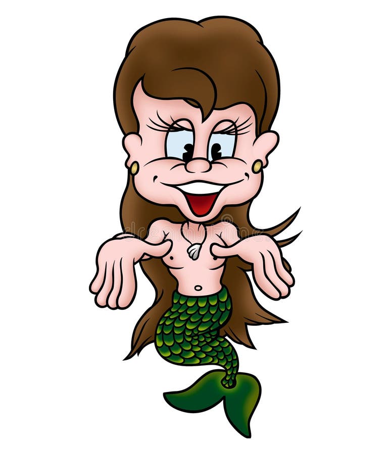 Little mermaid stock vector. Illustration of colorful - 9405386