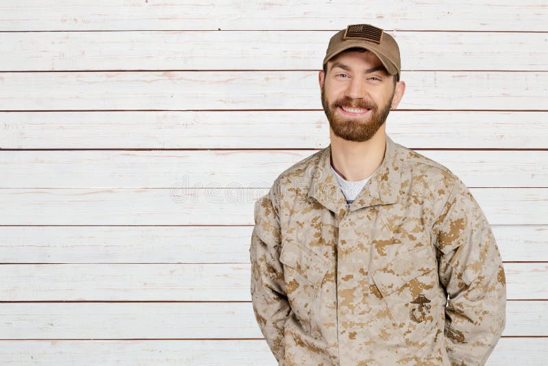 Smiling Military Man stock image. Image of male, father - 67835349