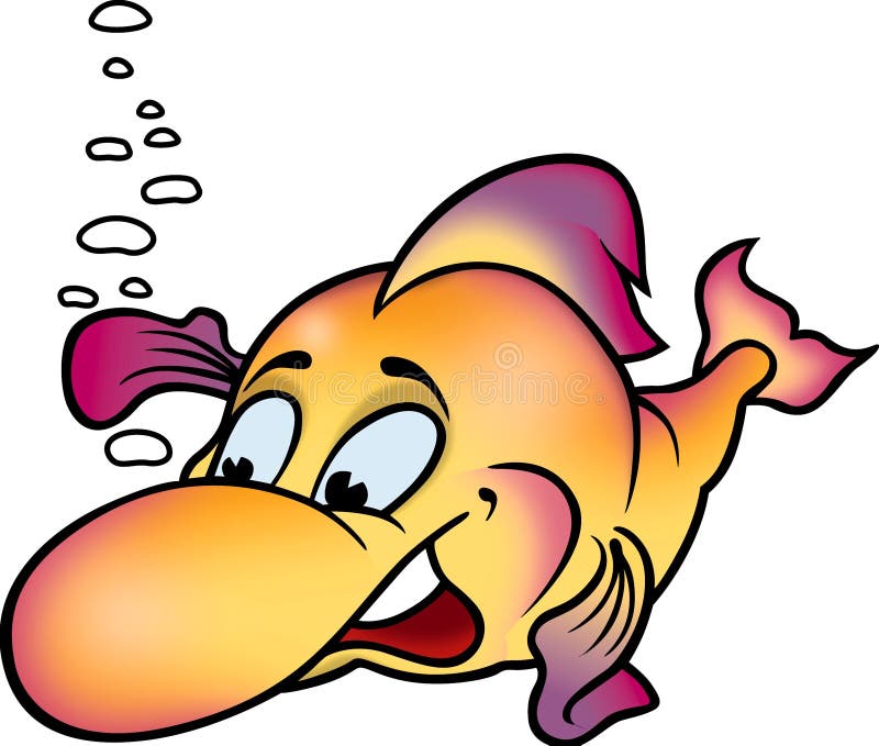 Smiling mini fish stock illustration. Illustration of coloured - 1946157