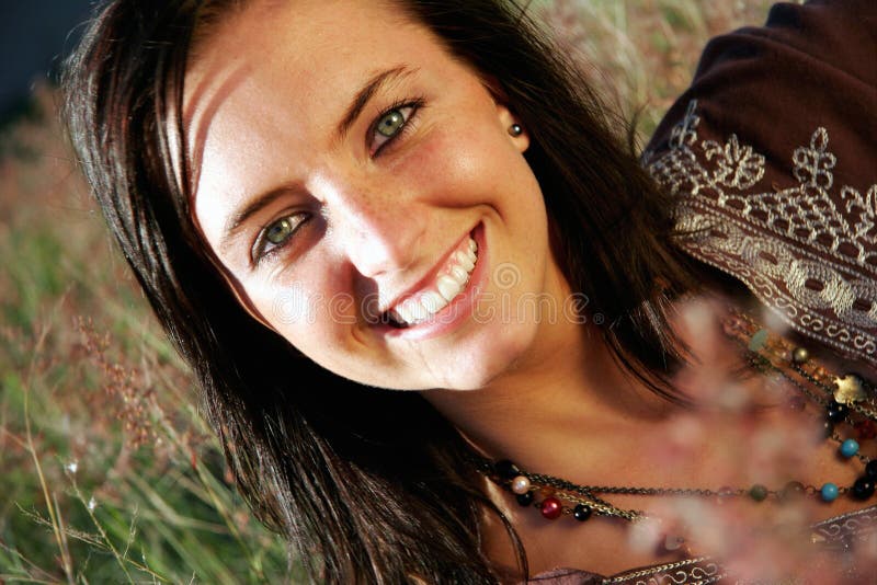 Smiling model stock image. Image of girl, female, woman - 130587