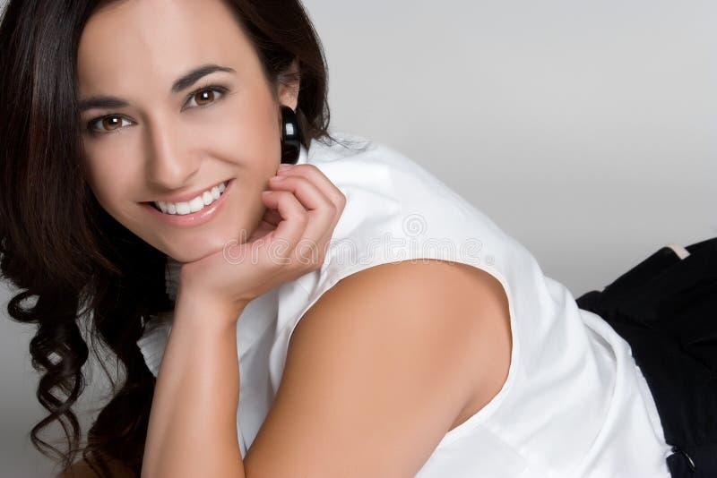 Smiling model stock image. Image of girl, female, woman - 130587