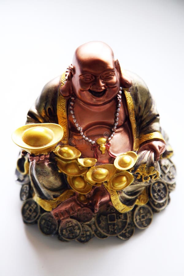 Smiling monk statue stock photo. Image of details, buddhist - 15001772