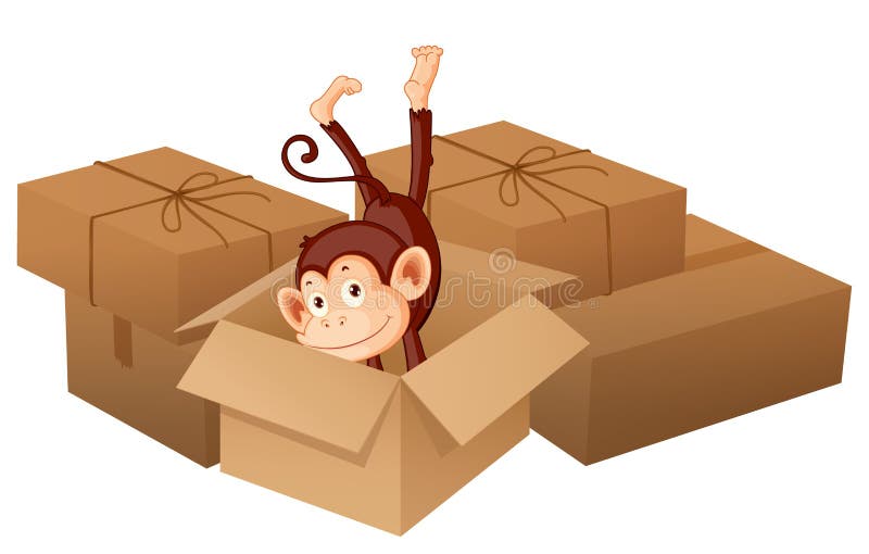 Smiling Monkey Illustration Stock Vector - Illustration of laughing ...