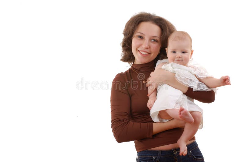 Smiling mother stock image. Image of females, beautiful - 4017947