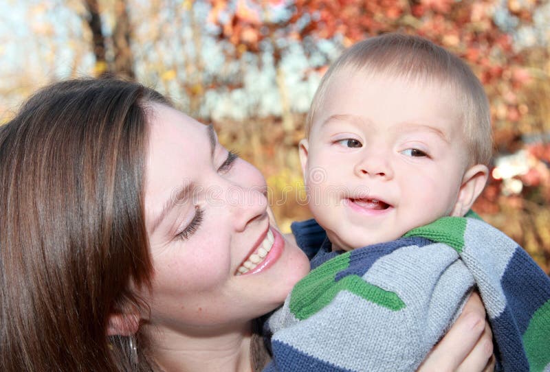 Smiling stock image. Image of fall, baby, women, child - 34427195